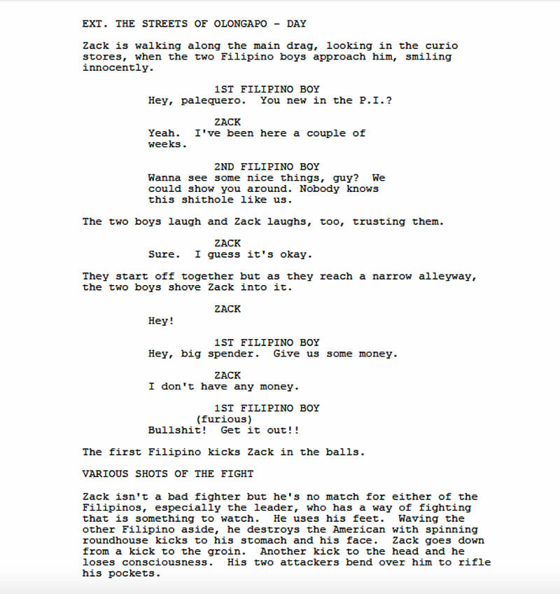 First Ten Pages: An Officer and A Gentleman (1982) - The Script Lab