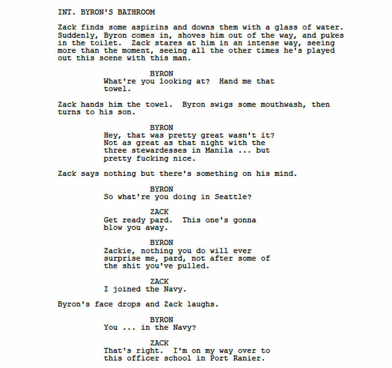 First Ten Pages: An Officer and A Gentleman (1982) - The Script Lab