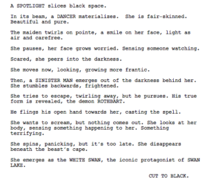 First Ten Pages: Black Swan (2010) - The Script Lab